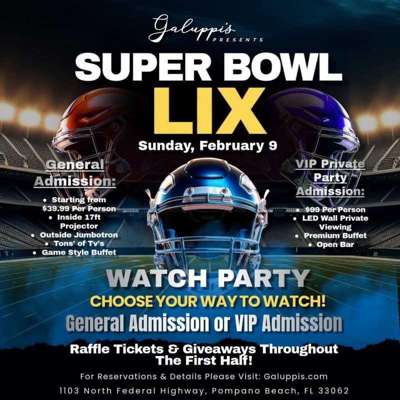Super Bowl Watch Parties in and around Fort Lauderdale - WeekendBroward ...