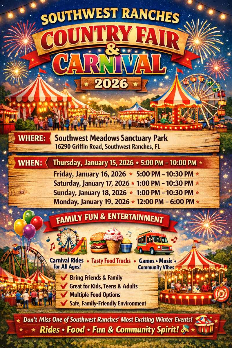 Southwest Ranches Country Fair & Carnival - WeekendBroward-PalmBeach